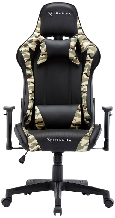 Piranha Bite gaming stol (sort/camouflage) | Elgiganten