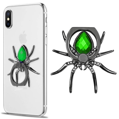 Mobilholder Spindel - Sort / Grøn | Elgiganten