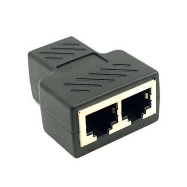 LAN Adapter CAT6 RJ45 hun - 2x hun | Elgiganten