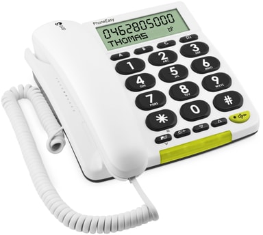 Doro PhoneEasy 312CS Fastnet Telefon (Hvid) | Elgiganten