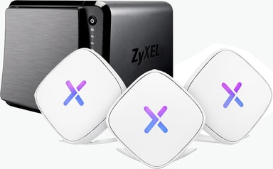 Zyxel NAS542 4-bay + Zyxel Multy U wi-fi mesh node 3-pak | Elgiganten