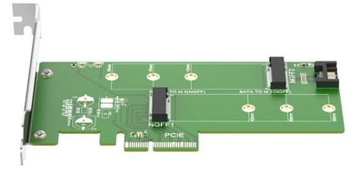 Maiwo KT015 M.2 SSD 2240,2260,2280 M-Key adapter PCIe X4 og 1XM.2 SSD ...