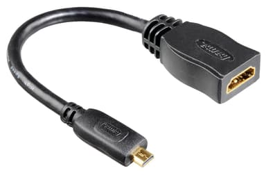 Hama HDMI-adapter HDMI D (micro) - HDMI A | Elgiganten Hama HDMI-adapter HDMI D (micro) - HDMI A | Elgiganten