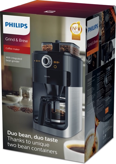 Philips Grind & Brew kaffemaskine HD7766 | Elgiganten