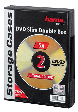 Hama Double Slim DVD-cover (5 stk.) | Elgiganten
