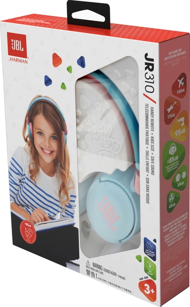 JBL Jr. 310 on-ear høretelefoner (blå) | Elgiganten