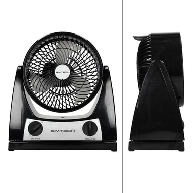 Tabel ventilator blæser stå Fan Fan 40W 3 niveauer Black Simtech ...