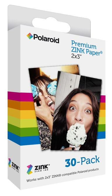 Polaroid ZINK Zero-Ink papir 2 x 3" (30 stk) | Elgiganten | Elgiganten