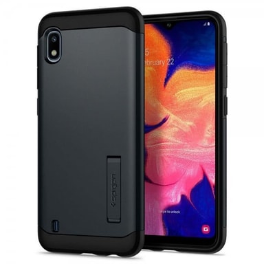 Spigen Samsung Galaxy A10 Cover Slim Armor Metal Slate | Elgiganten