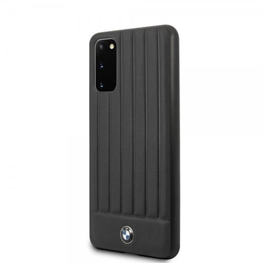 BMW Samsung Galaxy S20 Cover Leather Lines Sort | Elgiganten