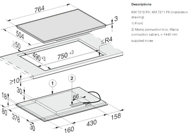 Miele KM 7000 induktionskogeplade KM7210FR | Elgiganten | Elgiganten