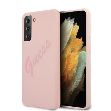 Guess Samsung Galaxy S21 Cover Vintage Logo Lyserød | Elgiganten