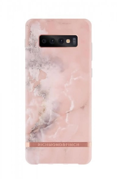 Richmond & Finch Samsung Galaxy S10 Cover Pink Marble | Elgiganten