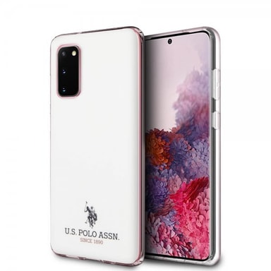 U.S. Polo Samsung Galaxy S20 Cover med Logo Hvid | Elgiganten