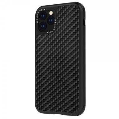 Black Rock iPhone 11 Pro Max Cover Robust Case Real Carbon Sort ...