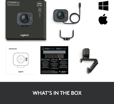 Logitech StreamCam kamera (graphite) | Elgiganten | Elgiganten