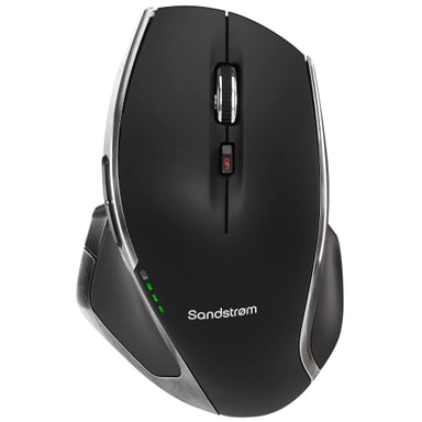 Sandstrøm S500 trådløs mus - sort/sølv | Elgiganten