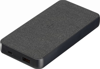 Sandstrøm 10.000mAh powerbank med 10 W trådløs opladning (sort ...