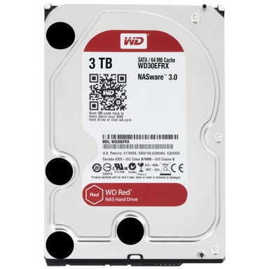WD Desktop Red 3,5" intern harddisk til NAS - 3 TB | Elgiganten