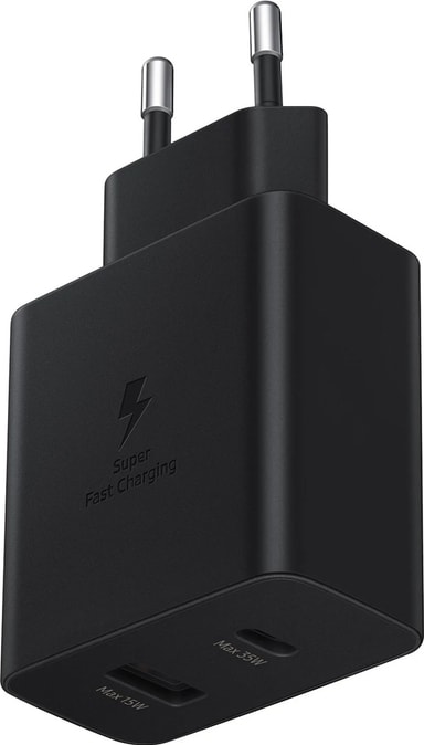 Samsung 35W Power Adapter Duo vægoplader (sort) | Elgiganten
