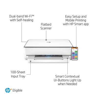 HP Envy 6032e Inkjet AIO printer | Elgiganten