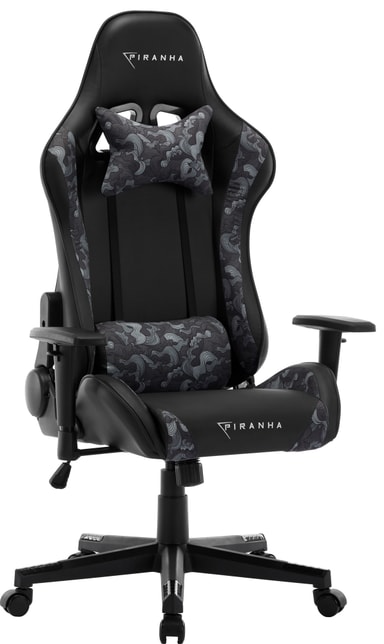 Piranha Bite gaming stol (Monochrome) | Elgiganten