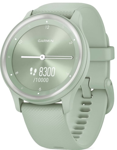 Garmin Vivomove Sport hybrid smartwatch (mint green) | Elgiganten