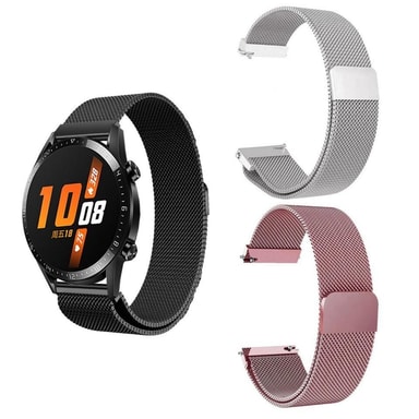 SKALO Milanese Loop til Huawei Watch GT2 PRO - Pink | Elgiganten