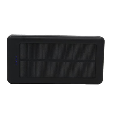 Solcelle oplader powerbank med solceller 20000 mAh Sort | Elgiganten