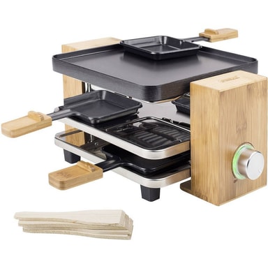 Princess Pure 4 Raclette 4 pander Bambus, Sort | Elgiganten | Elgiganten