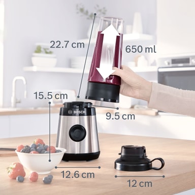 Bosch VitaPower Series 2 miniblender MMB2111M (steel) | Elgiganten