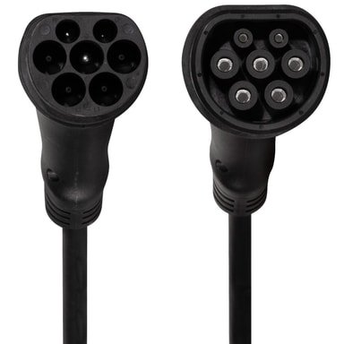 Ladekabel Elbil Type 2 3-faset 32A 22kW 7,5m | Elgiganten