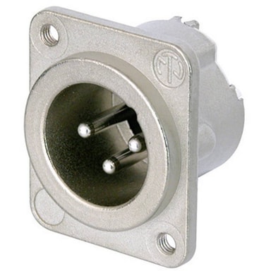 Neutrik NC3MD-LX-M3 XLR-stik Flangestik, kontakter lige | Elgiganten