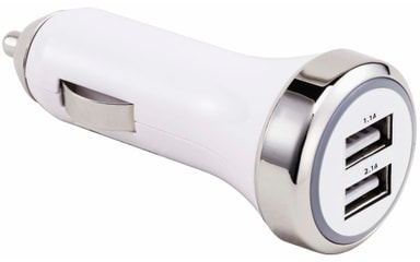 Dobbelt USB-oplader til bilen | Elgiganten | Elgiganten