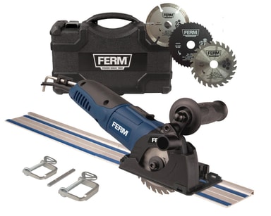 FERM CSM1043_S Dyksav – Præcisionssav - Inkl. styreskinnesæt, 3 ...