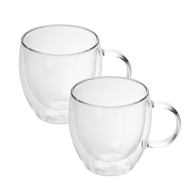 2x Teglas kaffeglas kaffekop krus termoglas 100-150 ml | Elgiganten