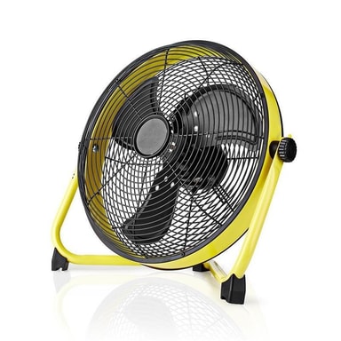 Gulv Ventilator | 300 mm | 3-Hastighed | Vipbar | Gul / Sort | Elgiganten