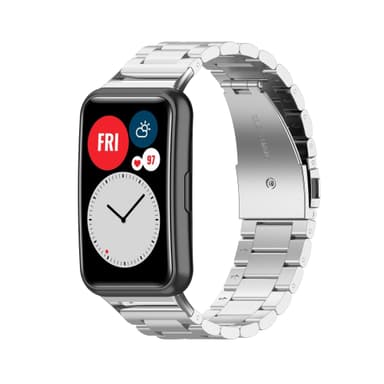 Inf Urrem I Rustfrit Stål Til Huawei Watch Fit Ny Sølv Huawei Watch Fit