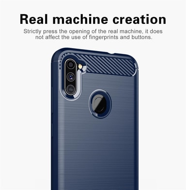 Samsung Galaxy A11 / M11 Cover TPU Etui (Blå) | Elgiganten