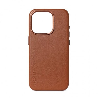 Decoded iPhone 15 Pro Cover Leather Backcover Tan | Elgiganten | Elgiganten