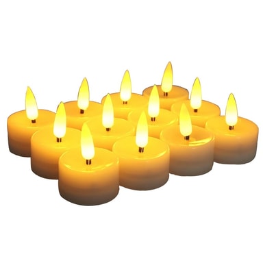 12 stk LED lys batteri Elektronisk lys - Gult lys | Elgiganten | Elgiganten