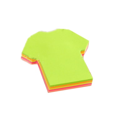 T-shirt form Sticky Notes 100 ark MultiColor | Elgiganten | Elgiganten