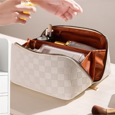 Moderne Ternet Hvid Makeup Taske - Ideel til Rejser | Elgiganten ...