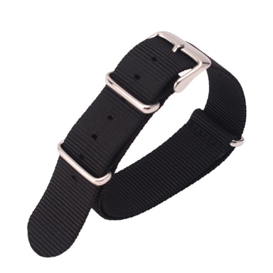Erstatningsurrem nylon urrem 24 mm Sort | Elgiganten | Elgiganten