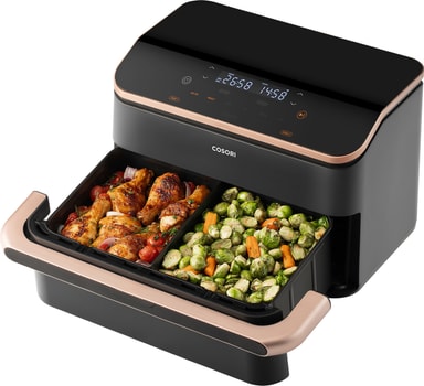 Cosori Dual Blaze TwinFry airfryer CAF-TF101S (sort) | Elgiganten ...