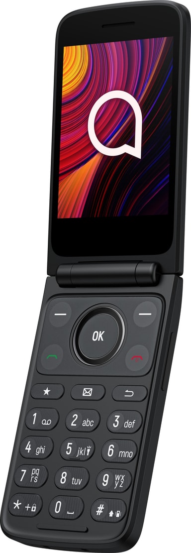 TCL Onetouch 4043 flip mobiltelefon (grå) | Elgiganten | Elgiganten