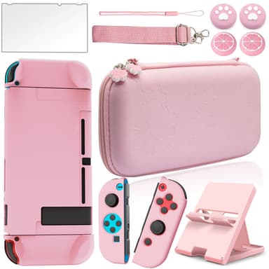 Etui og tilbehor til Nintendo Switch Pink 10 stk Elgiganten Elgiganten