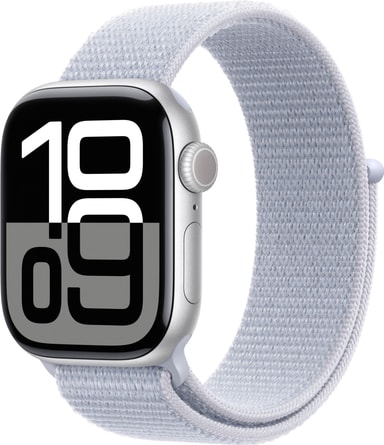 Apple Watch S10 46mm GPS (Silver Alu/Blue Cloud sportsloop ...