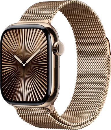 Apple Watch S10 46mm GPS+Cel (Gold Titanium/Gold Milanoloop) S/M ...