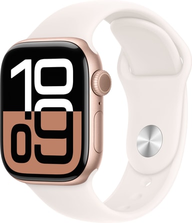 Apple Watch S10 42mm GPS (Rose Gold Alu/Light Blush sportsrem) S/M ...